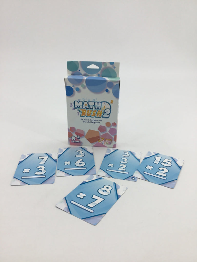Math Rush 2 Card Game Multiplication and Exponents