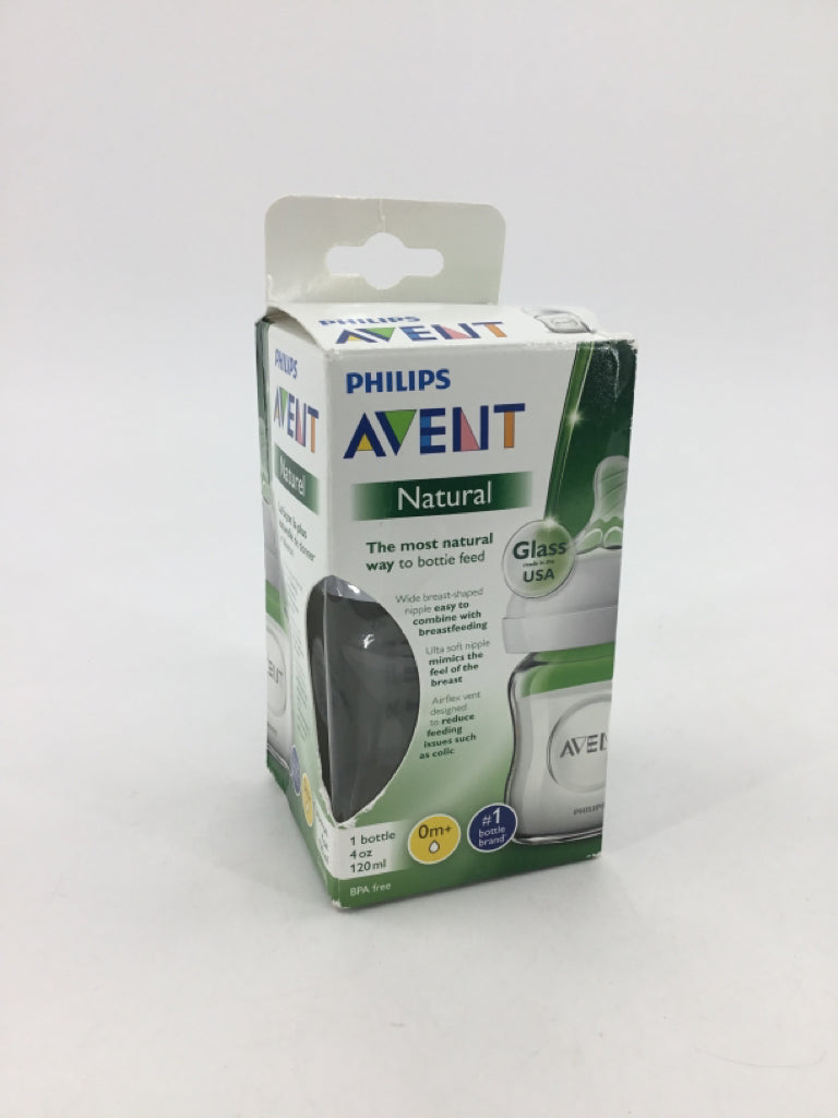 Philips Avent Glass Natural Bottle - 4 oz