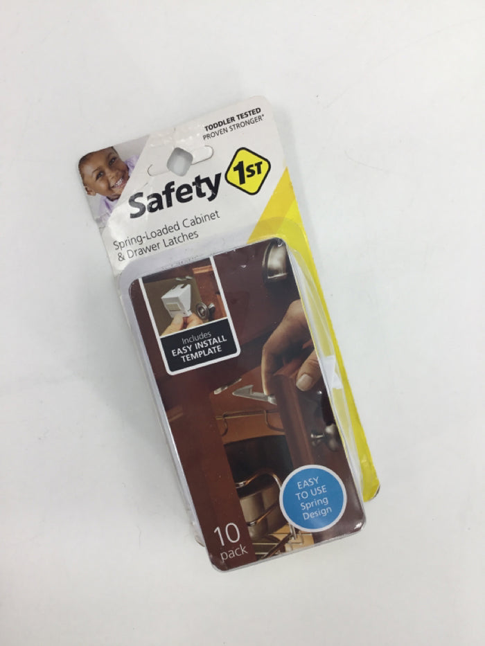 Safety 1st Spring Loaded Cabinet & Drawer Latches - 10 pcs