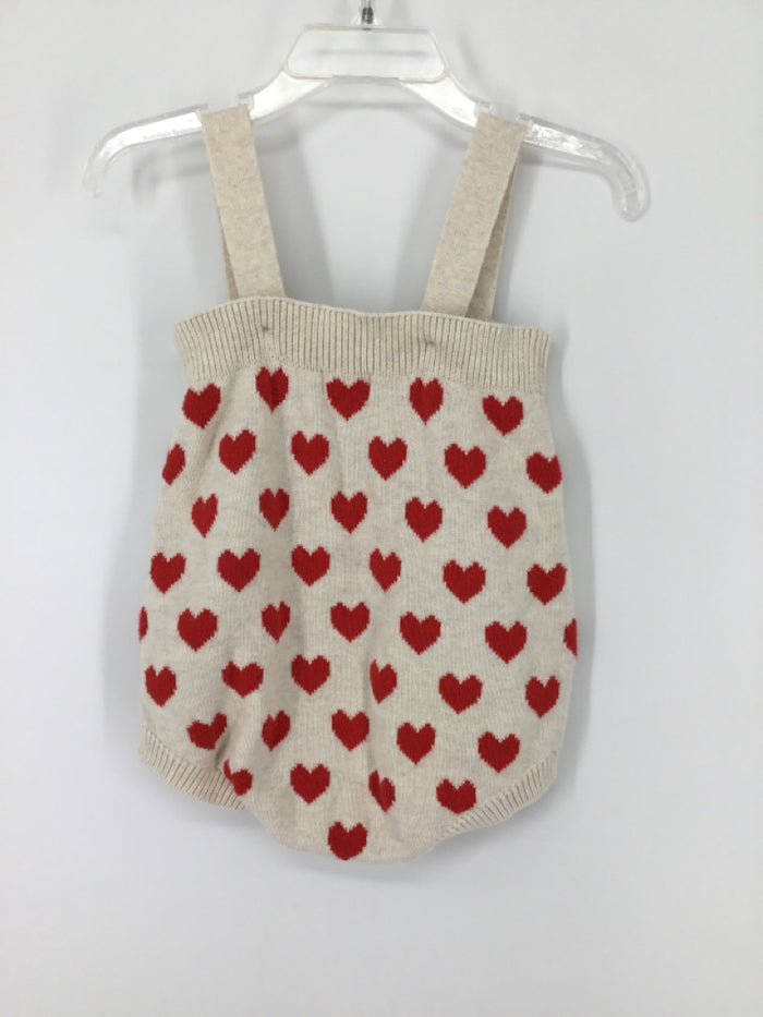 Cat & Jack Child Size 3-6 Months Red Valentine's Day Outfit